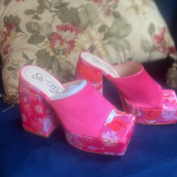 So Me | Shoes | Thick Heels Summer Fun Shoes | Poshmark